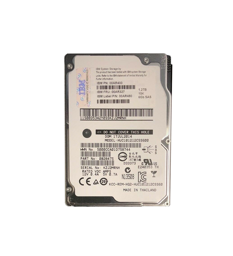 00AR327 - IBM 1.2TB 10000RPM SAS 12Gb/s 2.5-Inch Hard Drive