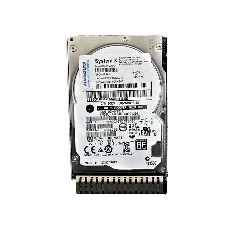00NA242 - IBM 600GB 10000RPM SAS 12Gb/s 2.5-Inch Hard Drive