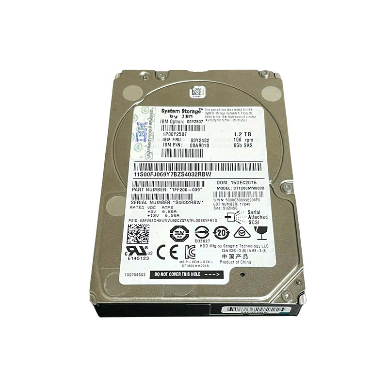 00Y2432 - IBM 1.2TB 10000RPM SAS 6Gb/s 2.5-Inch Hard Drive