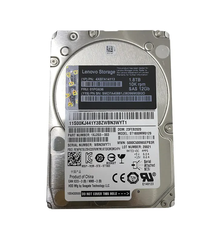 4XB7A14113 - Lenovo 1.8TB 7200RPM SAS 12Gb/s Hot-Swappable 2.5-Inch ...
