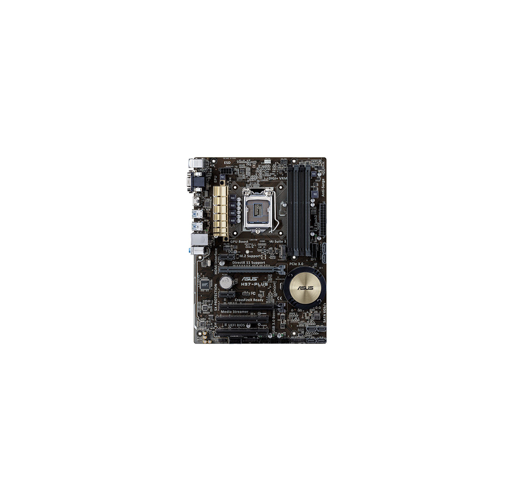90MB0IM0-M0EAY0 - Asus H97M-PLUS Socket LGA1150 Intel H97 Chipset Micro ...