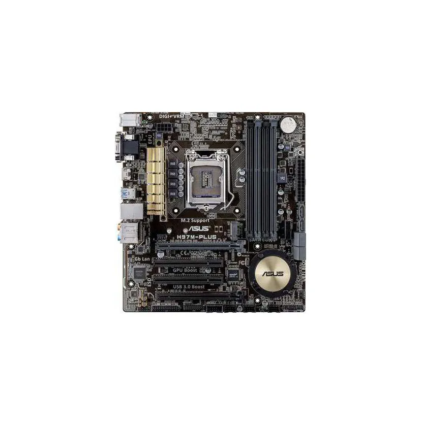 90MB0IM0-M0EAY5 - Asus H97M-PLUS Socket LGA1150 Intel H97 Chipset Micro ...