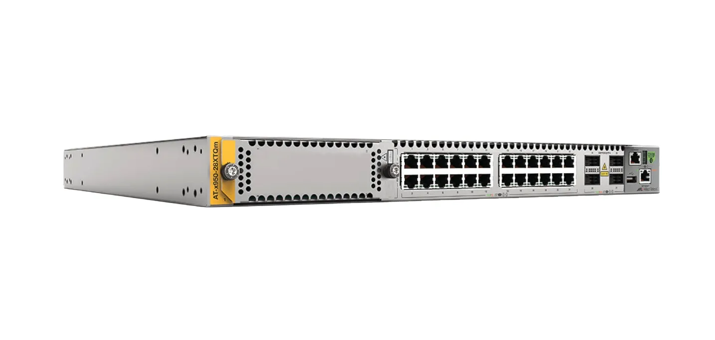 AT-X950-28XTQM-B01 - Allied Telesis x950 24-Port 10GBT 4-QSFP28 Switch