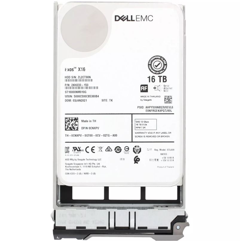 CNXPV - Dell 16TB 7200RPM SCSI 12Gb/s 3.5-in Hard Drive