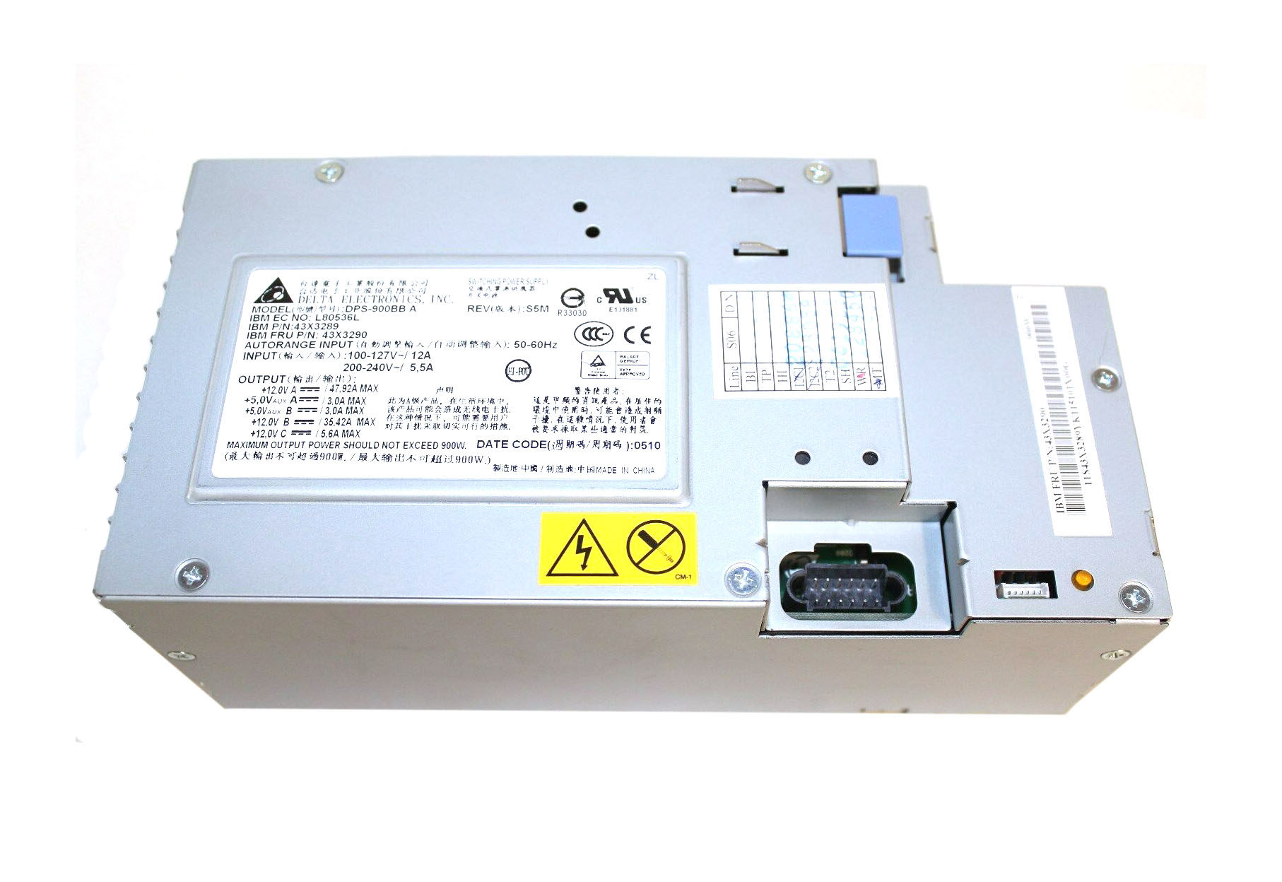 DPS-900BB-A - Delta 900-Watts Power Supply for System X IDataPlex DX350