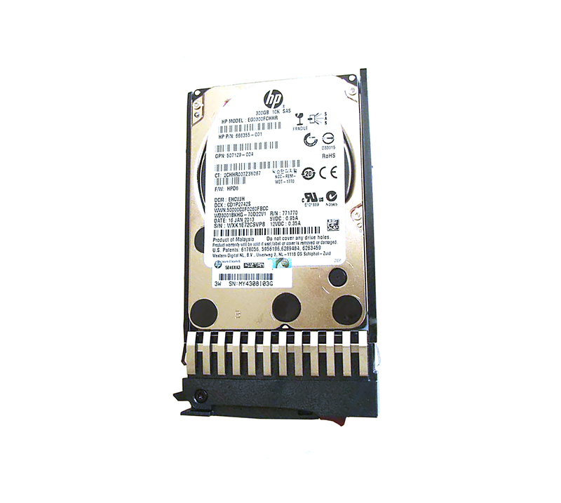 EG0300FCHHR - HP 300GB 10000RPM SAS 6Gb/s SFF Hot-Pluggable Dual Port 2 ...
