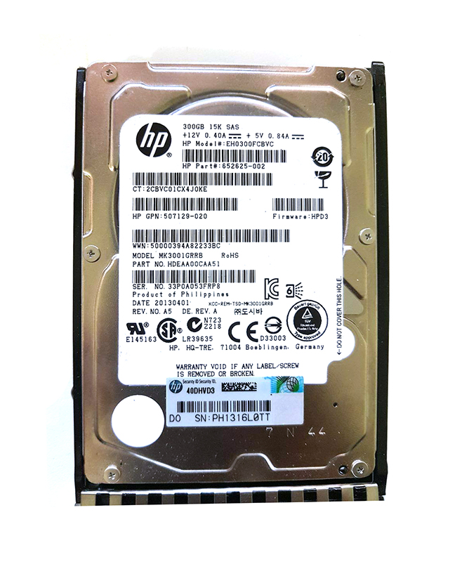 EH0300FCBVC - HP 300GB 15000RPM SAS 6Gb/s SFF Hot-Pluggable 2.5-inch ...