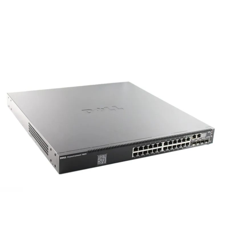 F14WF - Dell PowerConnect 7024 24 x Ports + 4 x SFP Ports GE Switch