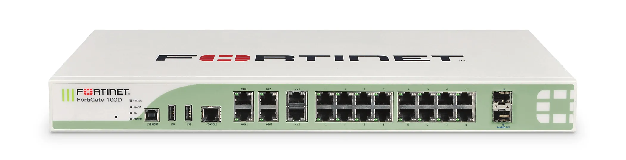 FG-100D - Fortinet FortiGate 100D 22 x Ports 1000Base-T + 2 x SFP Ports ...