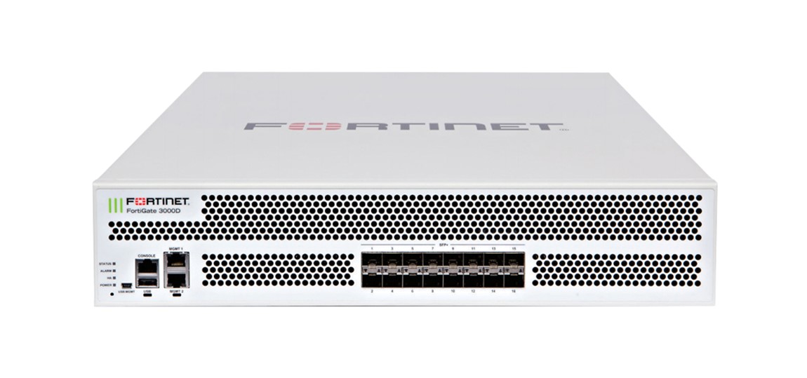 FG-3000D - Fortinet FortiGate 3000D Series 16 x Ports SFP+ 10GBase-X ...