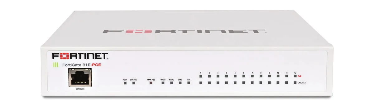 FG-81E-POE-BDL - Fortinet FortiGate 80E Series FG-81E-POE 12 x Ports ...