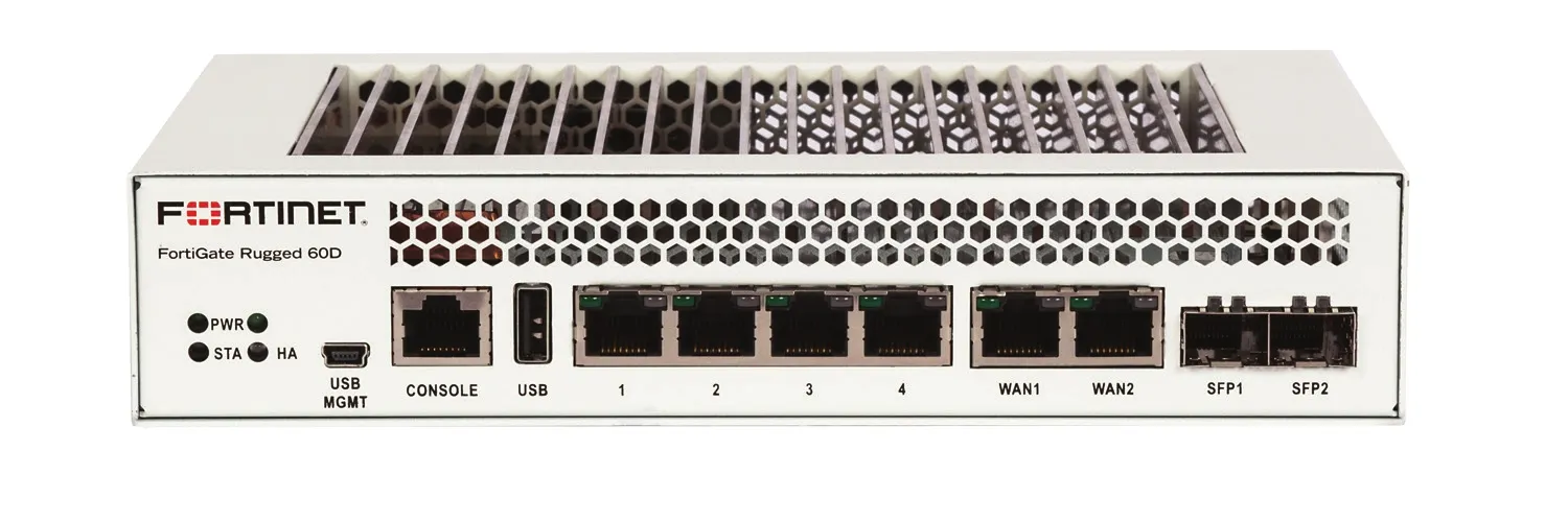 FGR-60D - Fortinet FortiGate Rugged 60D Series 4 x Ports 1000Base-T + 2 ...
