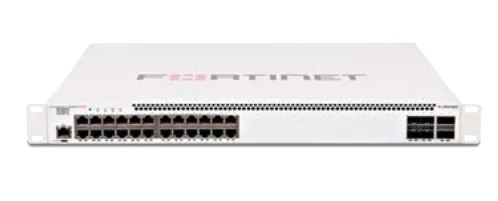 FS-524D-FPOE - Fortinet Forti 24-Port PoE+ 4-SFP+ 2-port QSFP+ Switch
