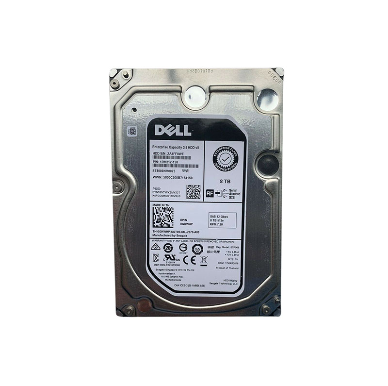GKWHP - Dell 8TB 7200RPM SAS 12Gb/s Hot-Pluggable (512e) 3.5-Inch ...