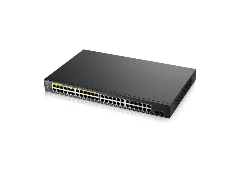 GS1900-48HPv2 - ZyXEL 48 x Ports PoE+ 10/100/1000Base-T + 2 x SFP Ports ...