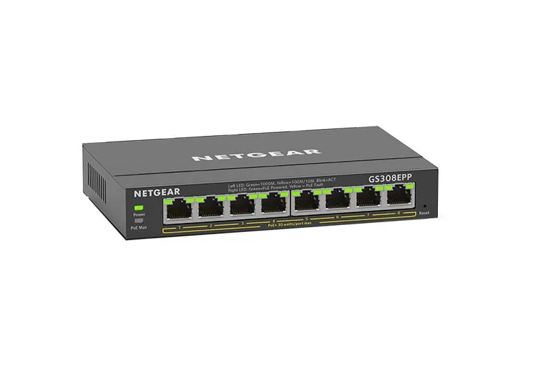 GS308EPP - Netgear 300 Series GS308EP 8 x RJ-45 Ports PoE+ 10/100 ...