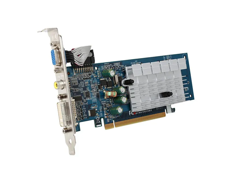 GV-NX72G512E2 - Gigabyte GeForce 7200 GS 256MB 64-Bit DDR2 PCI-Express ...