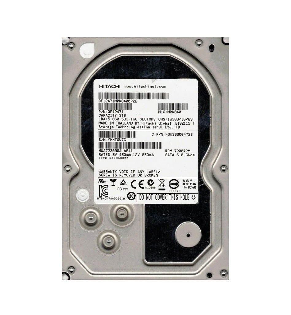 HUA723030ALA641 - HGST Ultrastar 7K3000 Series 3TB 7200RPM SATA 6Gb/s ...