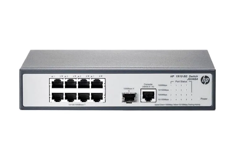 JG348AS#ABA - HP 1910-8G 8-Port + 1-Port SFP Layer 3 Switch