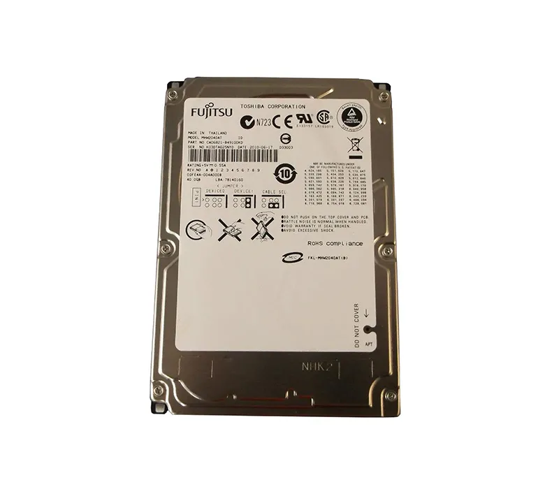 MHW2040AT - Fujitsu 40GB 4200RPM IDE Ultra ATA/133 (ATA-7) 44-Pin 2MB ...