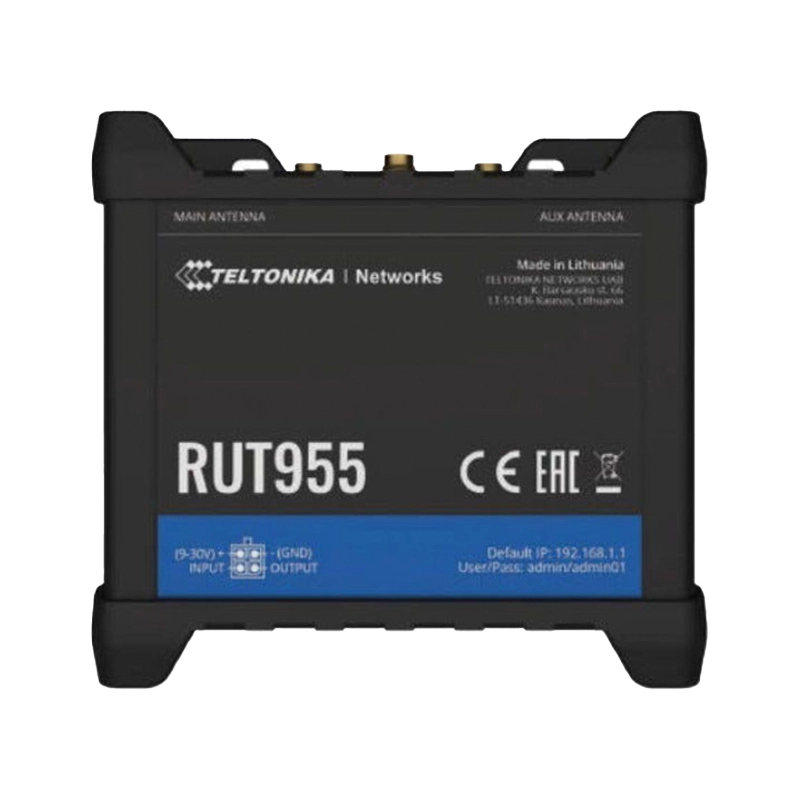 RUT955W03660 - Teltonika LTE RS232/RS485 Industrial Cellular Router