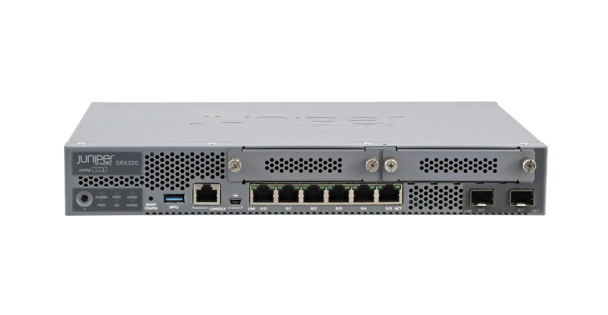 SRX320-SYS-JE - Juniper SRX Series SRX320 6 x RJ-45 Copper Dual-Personality Ports 10/100 ...