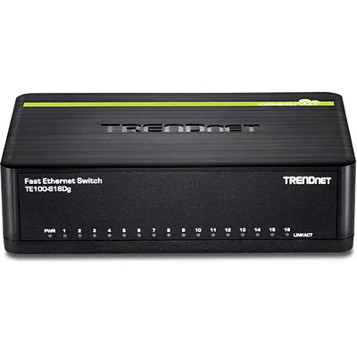 TE100-S16DG - TRENDnet 16 x RJ-45 Ports 10/100Base-T Layer 2 Managed ...