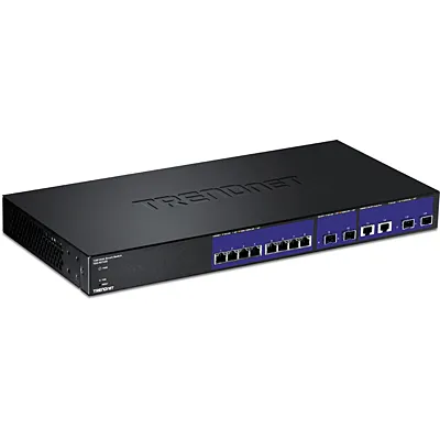 TEG-40128 - TRENDnet 8 x RJ-45 Ports 10GBase-T + 2 x SFP+ Layer 2 ...