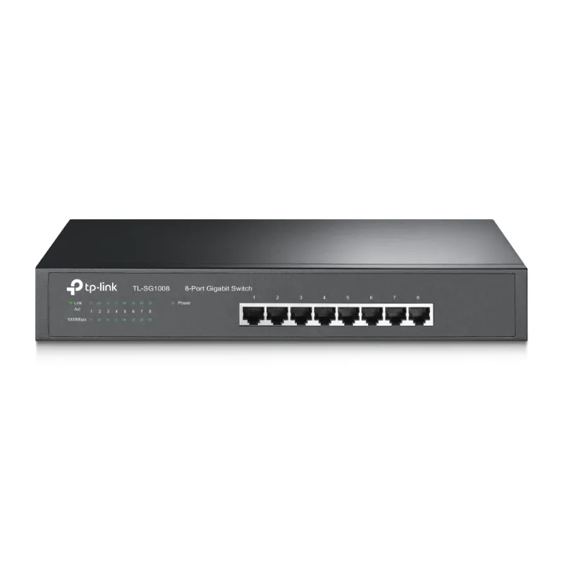 TL-SG1008 - TP-LINK SG1008 8 x RJ-45 Ports 10/100/1000Base-T Unmanaged ...