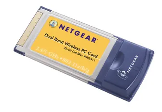 WAG511 - Netgear ProSafe 32-bit CardBus 54Mbit/s 802.11b/g 2.4GHz Dual ...