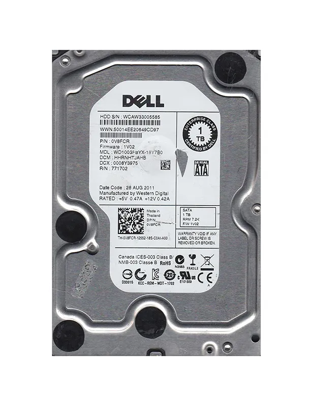 WD1003FBYX-18Y7B0 - Western Digital 1TB 7200RPM SATA 3Gb/s 3.5-in HDD