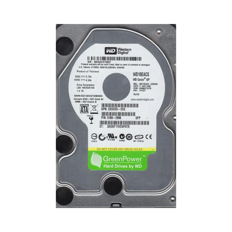 WD10EACS-65D6B0 - Western Digital Caviar GP 1TB 7200RPM SATA 3Gb/s 16MB ...
