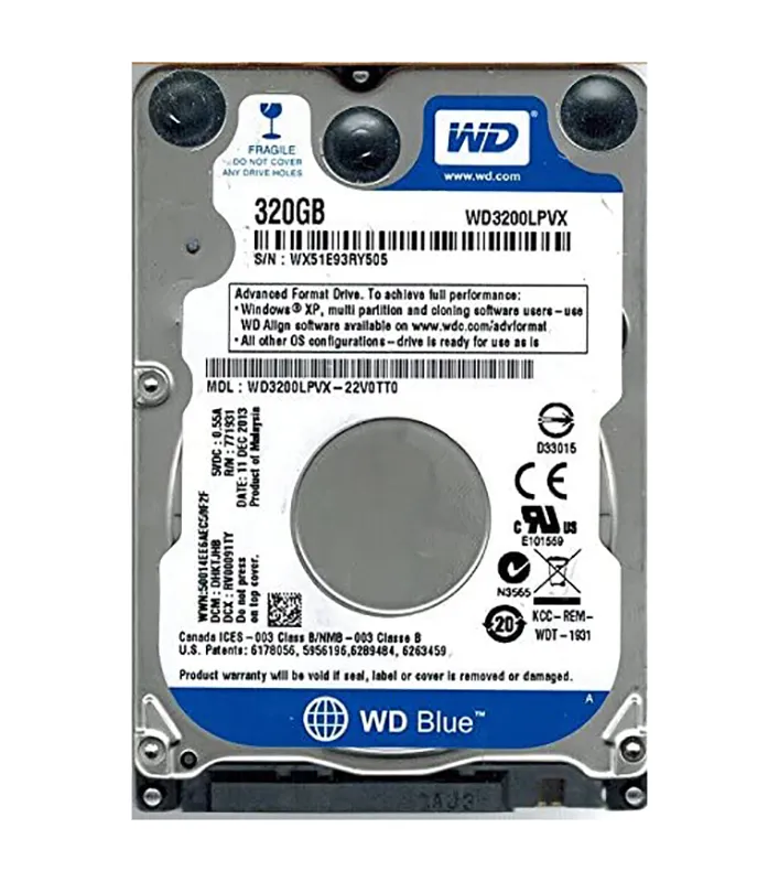 WD3200LPVX-22V0TT0 - WD 320GB 5400RPM SATA 6Gb/s 2.5-in HDD