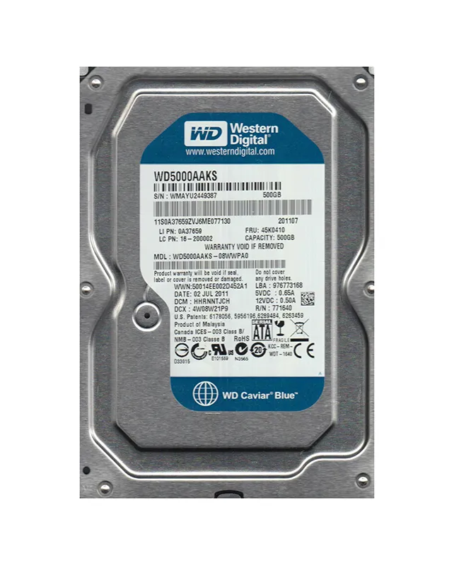 WD5000AAKS-08WWPA0 - Western Digital Caviar Blue 500GB 7200RPM SATA 3Gb ...