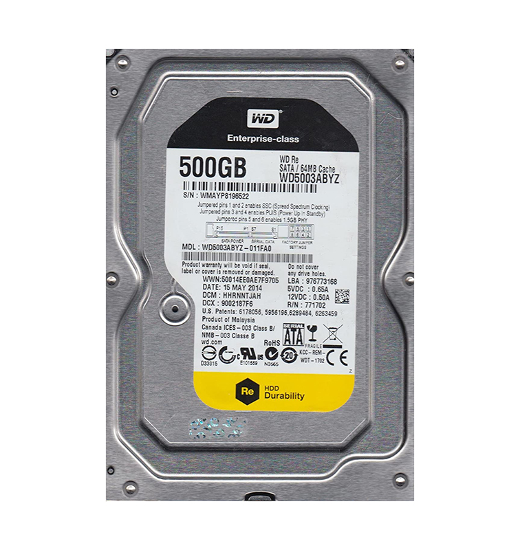 WD5003ABYZ-011FA0 - Western Digital Re 500GB 7200RPM SATA 6Gb/s 64MB ...
