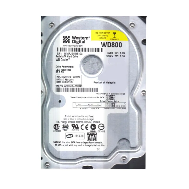 WD800JD-00HKA0 - Western Digital Caviar SE 80GB 7200RPM SATA 1.5Gb/s ...