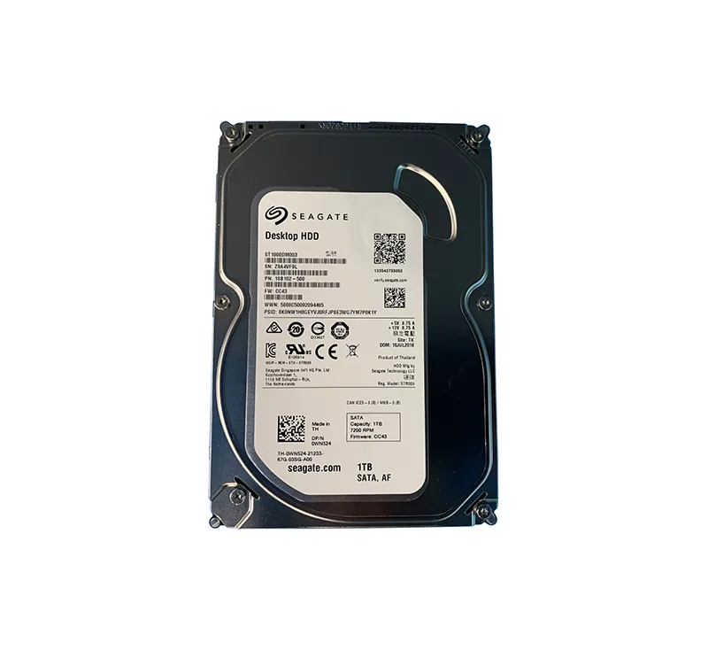 WN524 - Dell 1TB 7200RPM SATA 6Gb/s Hot-Swappable (512n) 3.5-Inch Hard ...