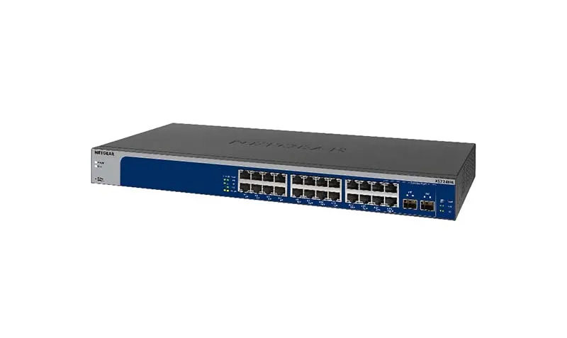 XS724EM - Netgear XS724EM 24 x Ports 10GBase-T + 2 x Ports Shared SFP+ ...