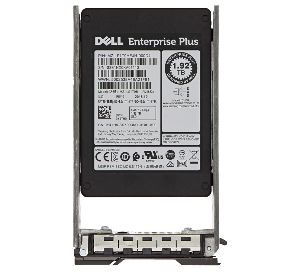 Y4TH9 | Dell 1.92TB Solid State Drive