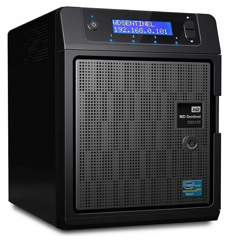 WDBYVE0080KBK - Western Digital Sentinel DS5100 S-Series 8TB Network ...